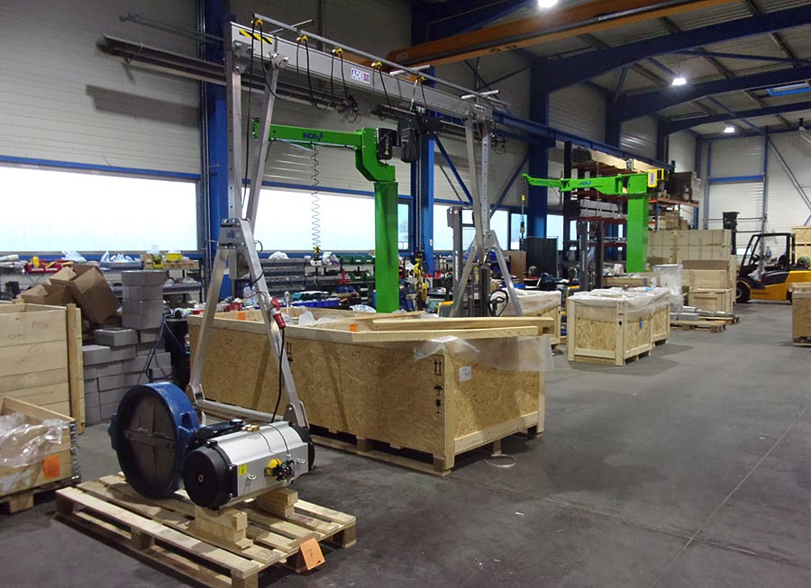 Aluminium gantry crane for packaging - ADEI SAS